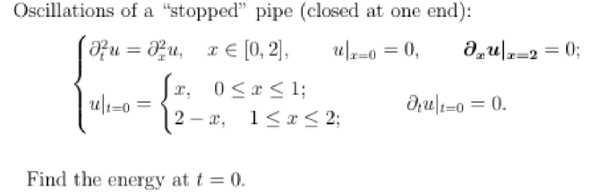 Solved Oscillations of a "stopped" pipe (closed at one end): | Chegg.com