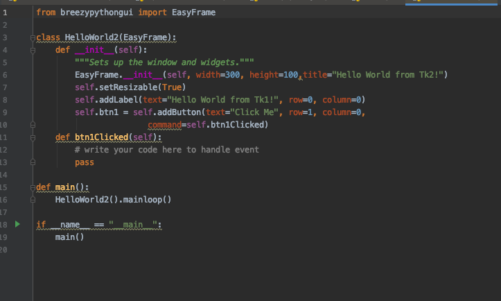 1.Modify helloworldTK2.py D and add two rows of | Chegg.com