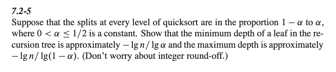 Solved 6 Quicksort Analysis 15 Points Exercise 72 5 2283