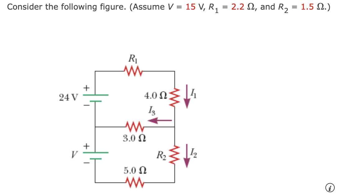 Solved Calculate each of the unknown currents I1, I2, and I3 | Chegg.com