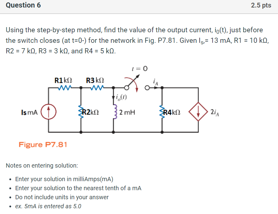 Using the step-by-step method, find the value of the | Chegg.com