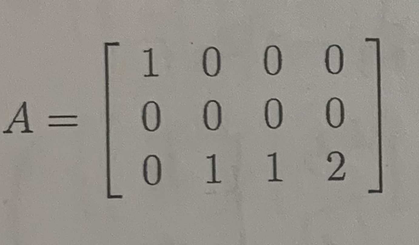 Solved Determine whether the matrix is in , reduced row | Chegg.com