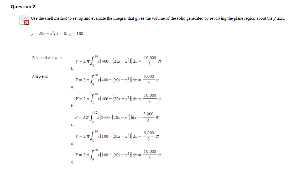 Solved Question 2 Use the shell method to set up and | Chegg.com