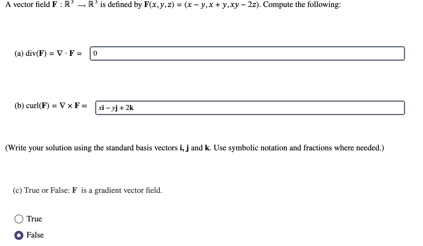 Solved vector field F:R3→R3 is defined by | Chegg.com