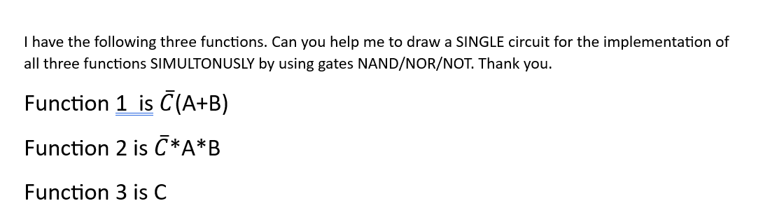 Solved I Have The Following Three Functions Can You Help Me 