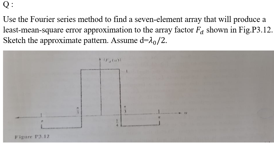Q: Use the Fourier series method to find a | Chegg.com