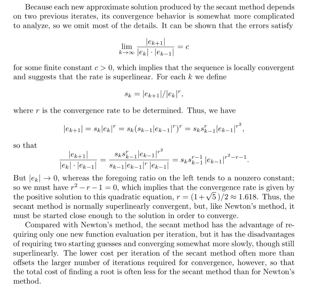 Solved A Show That The Iterative Method Xk 1f Xk