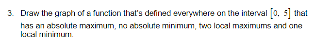 Solved Draw the graph of a function that's defined | Chegg.com