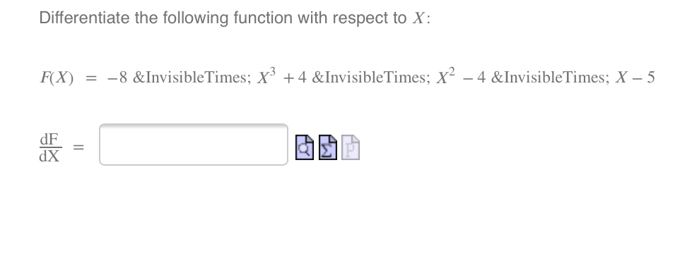 Solved Differentiate the following function with respect to | Chegg.com