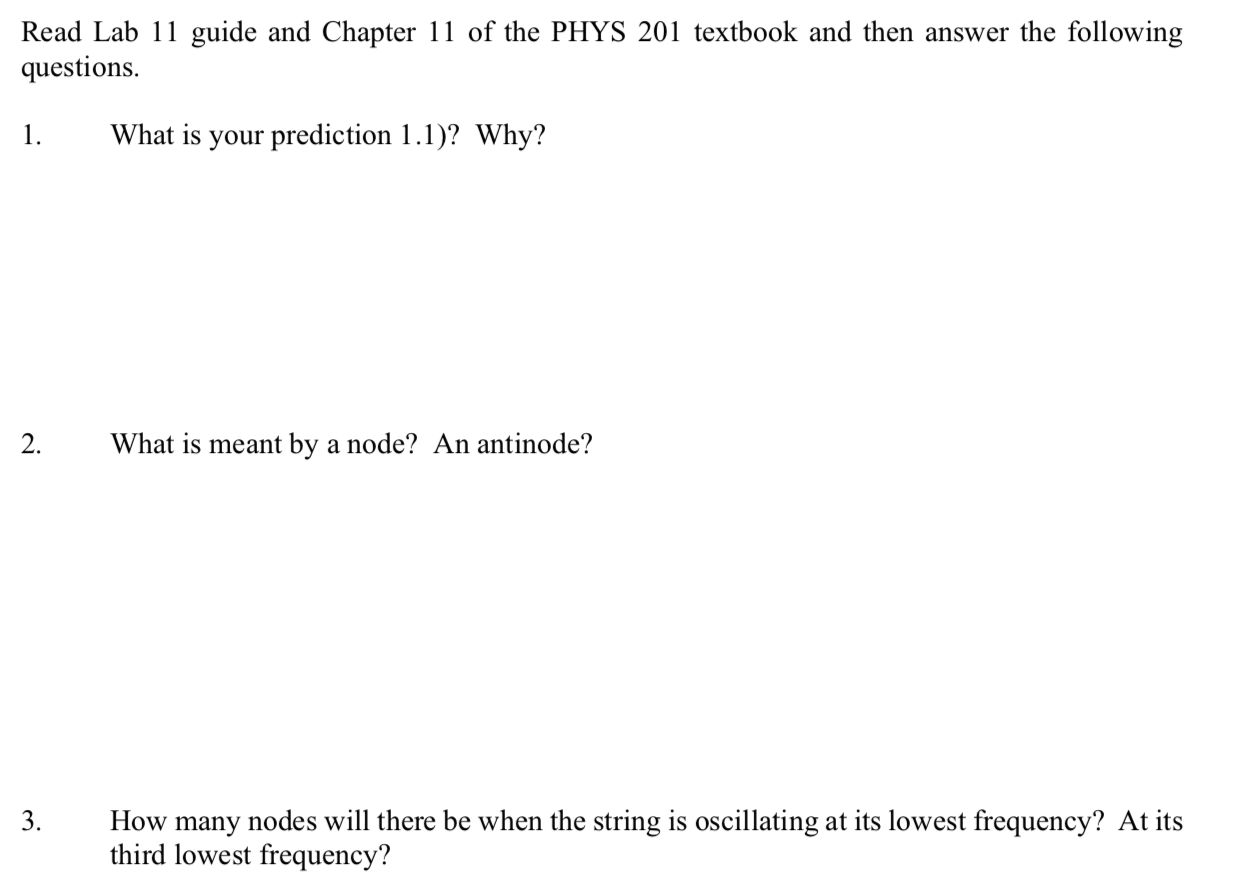 LAB 11: Oscillations and Resonance In this lab we | Chegg.com