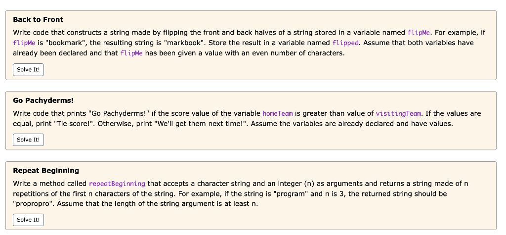 Solved Back to Front Write code that constructs a string | Chegg.com
