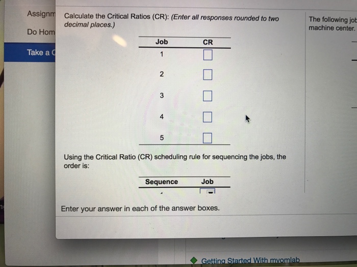 Solved The following jobs are waiting to be processed at | Chegg.com