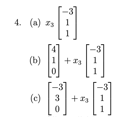 Solved 4. Solve the following vector equations, put your | Chegg.com