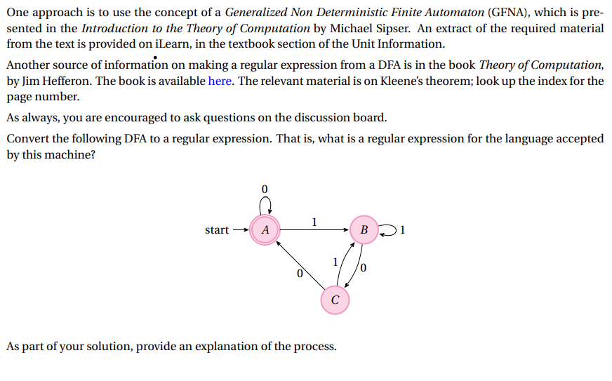 Solved One approach is to use the concept of a Generalized | Chegg.com