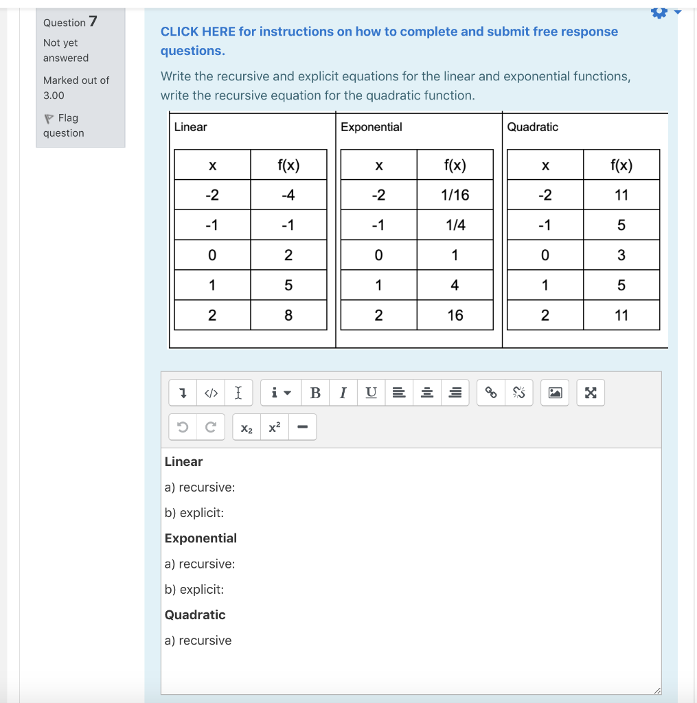 Solved Question 7 CLICK HERE for instructions on how to | Chegg.com