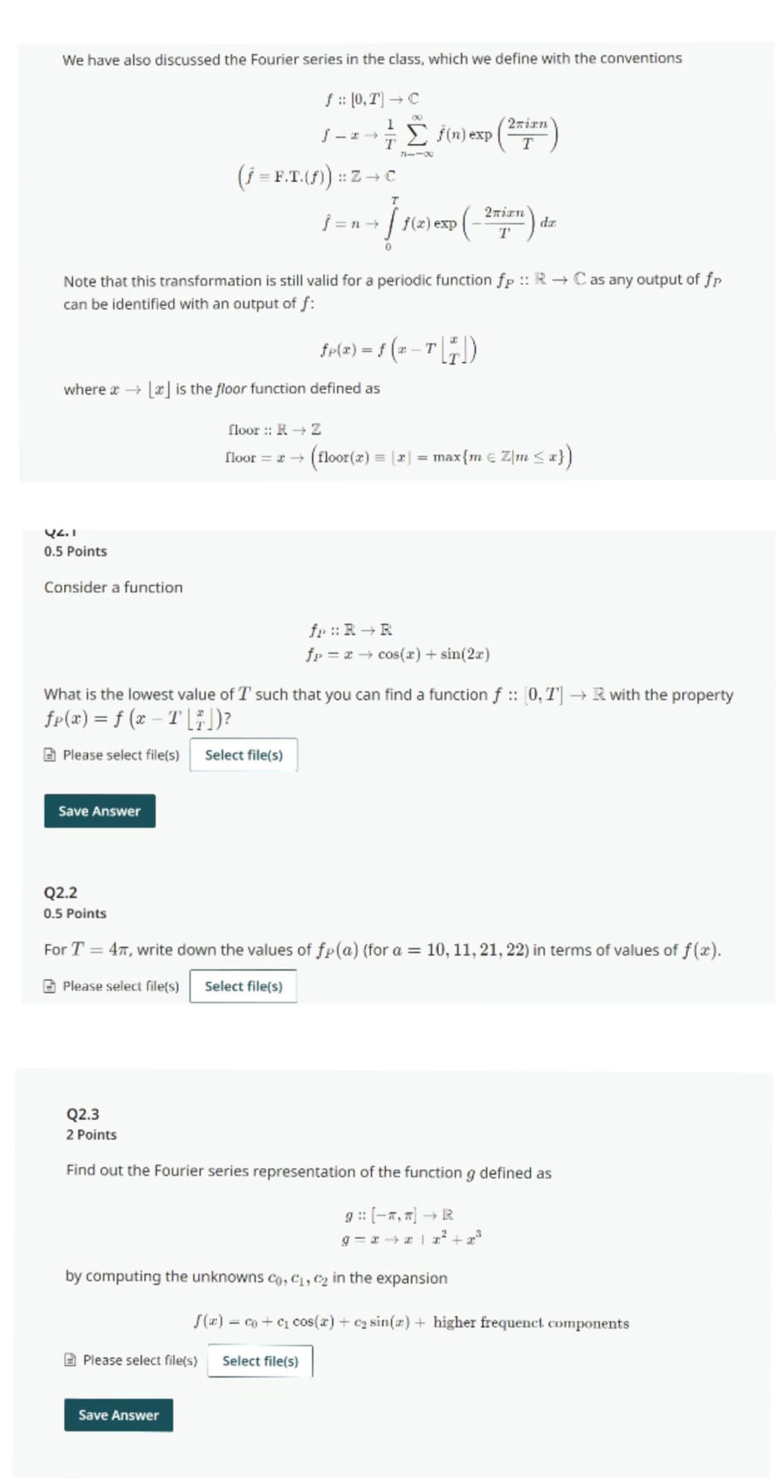 Solved (i want solutions of all 3 ﻿parts)We have also | Chegg.com
