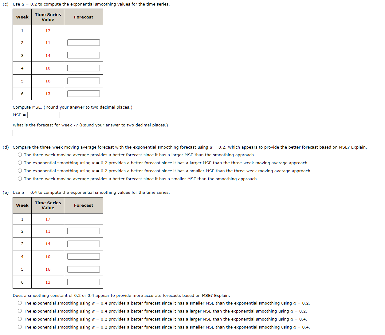 Solved (a) Construct a time series plot. What type of | Chegg.com