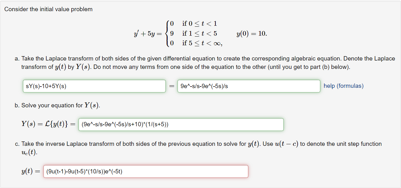 Solved Consider the initial value problem 0 if 0