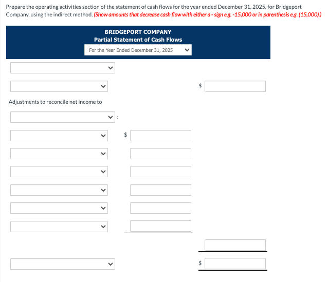 Solved The income statement of Bridgeport Company is shown | Chegg.com