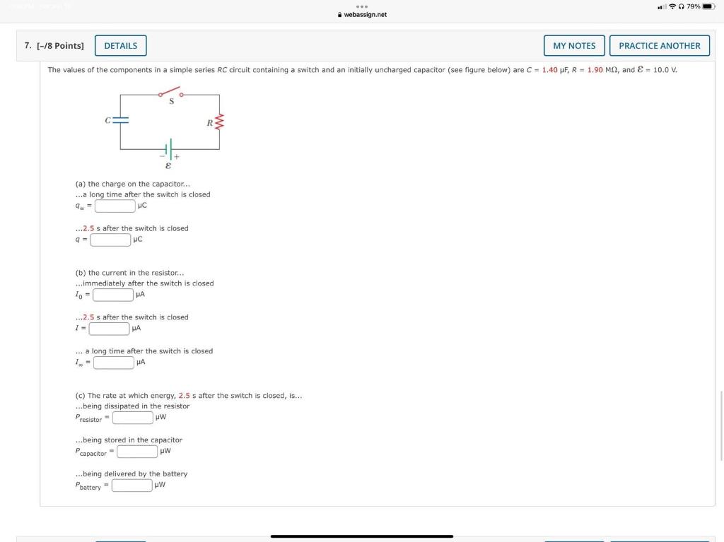 Solved ... 1079% webassign.net 7. [-/8 Points] DETAILS MY | Chegg.com