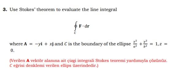 Solved 3. Use Stokes' theorem to evaluate the line integral | Chegg.com