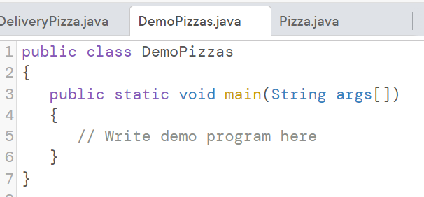Solved Please answer demo, delivery and pizza!!Create a | Chegg.com