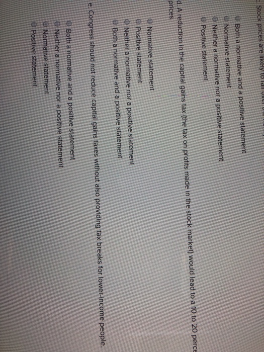 Solved 16 For each of the following statements, indicate | Chegg.com