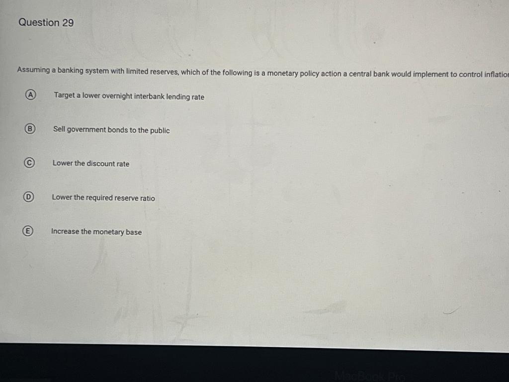 Solved Assuming a banking system with limited reserves, | Chegg.com