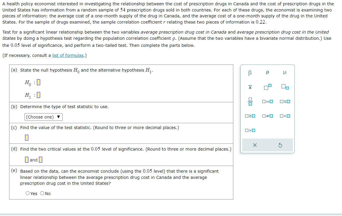 Solved A health policy economist interested in investigating | Chegg.com