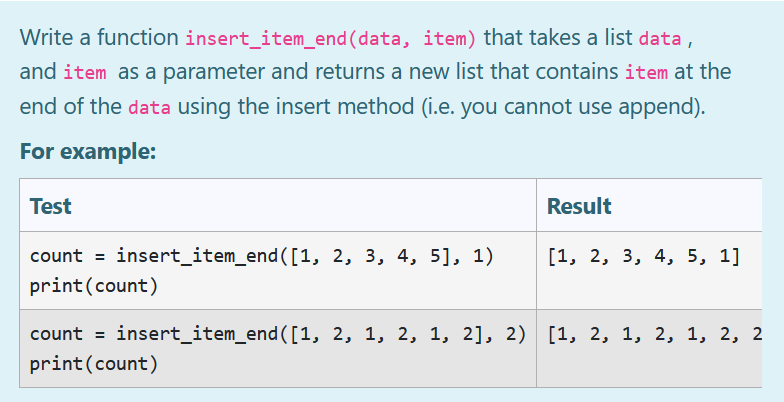 Solved Write a function remove (data) that takes a list data | Chegg.com