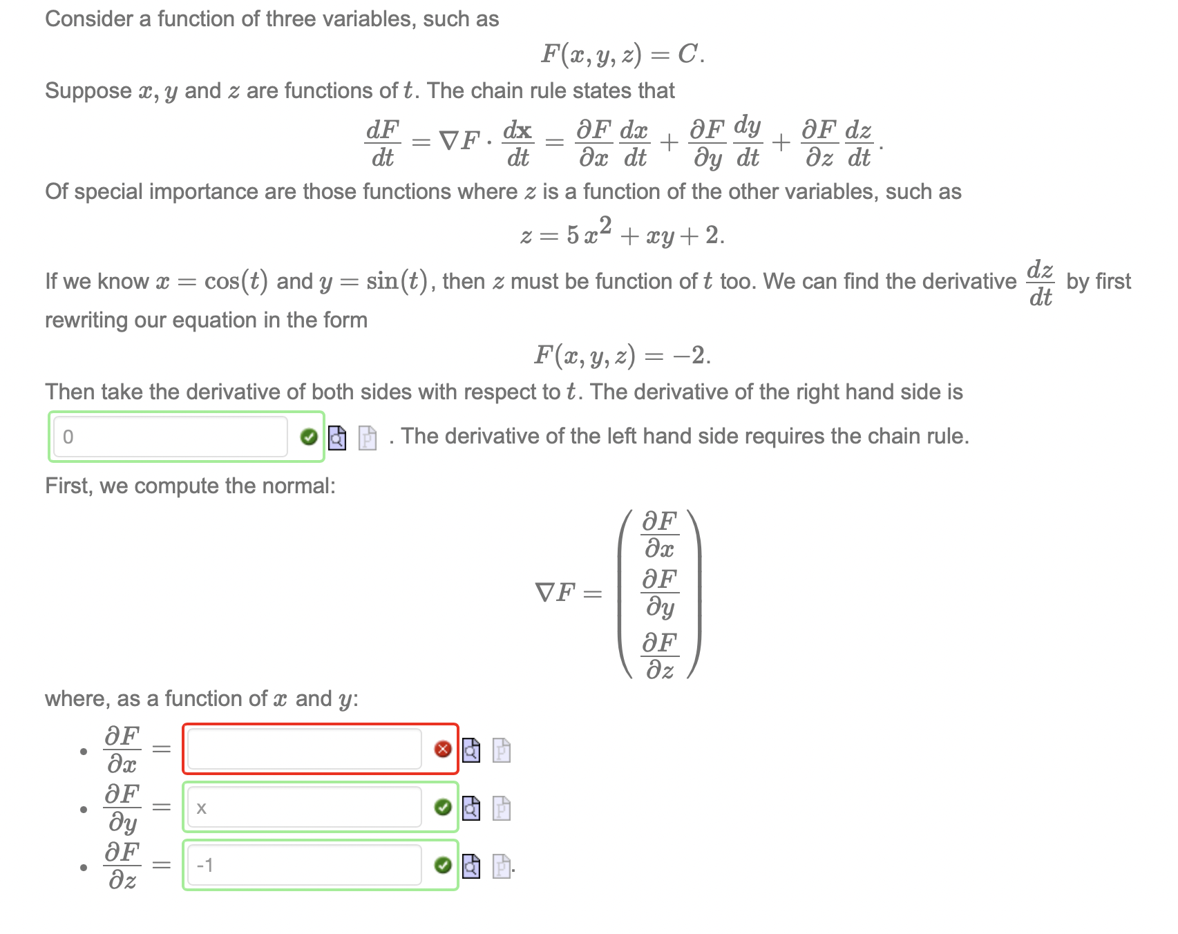 Consider a function of three variables, such as | Chegg.com