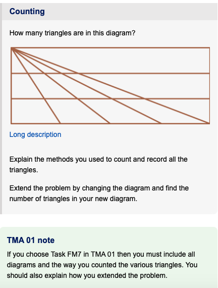 Solved Counting How many triangles are in this diagram? Long | Chegg.com