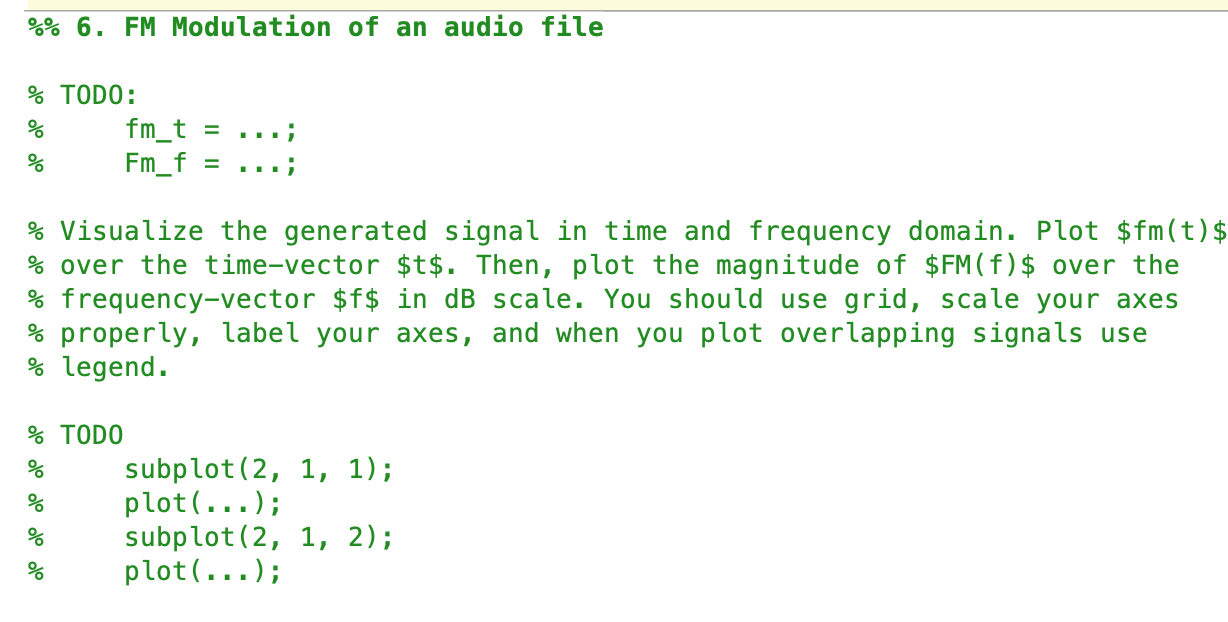 %% 5. Load an audio file % In this section we will | Chegg.com