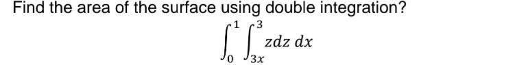 Solved Find the area of the surface using double | Chegg.com