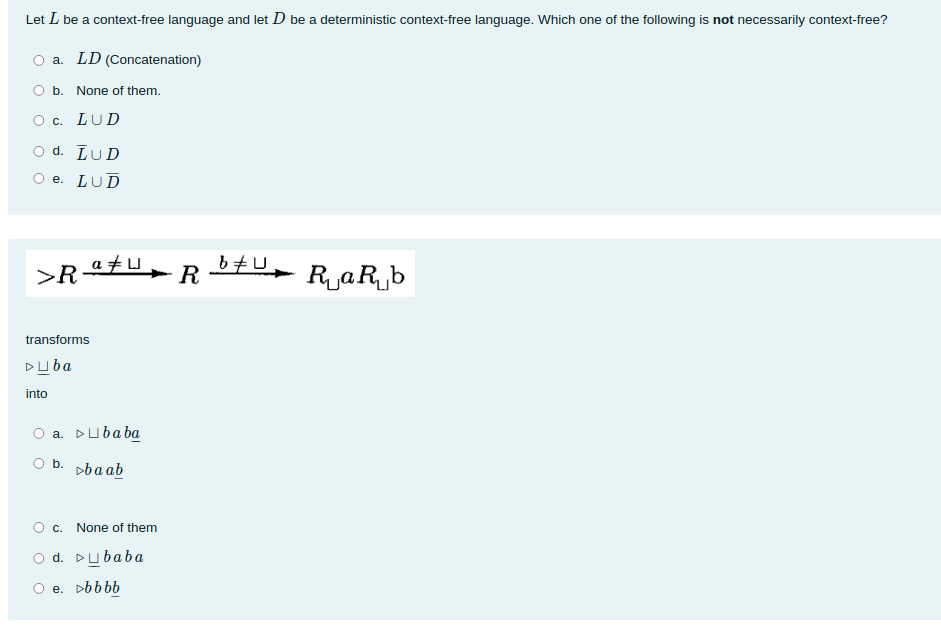 Solved Let L be a context-free language and let D be a | Chegg.com