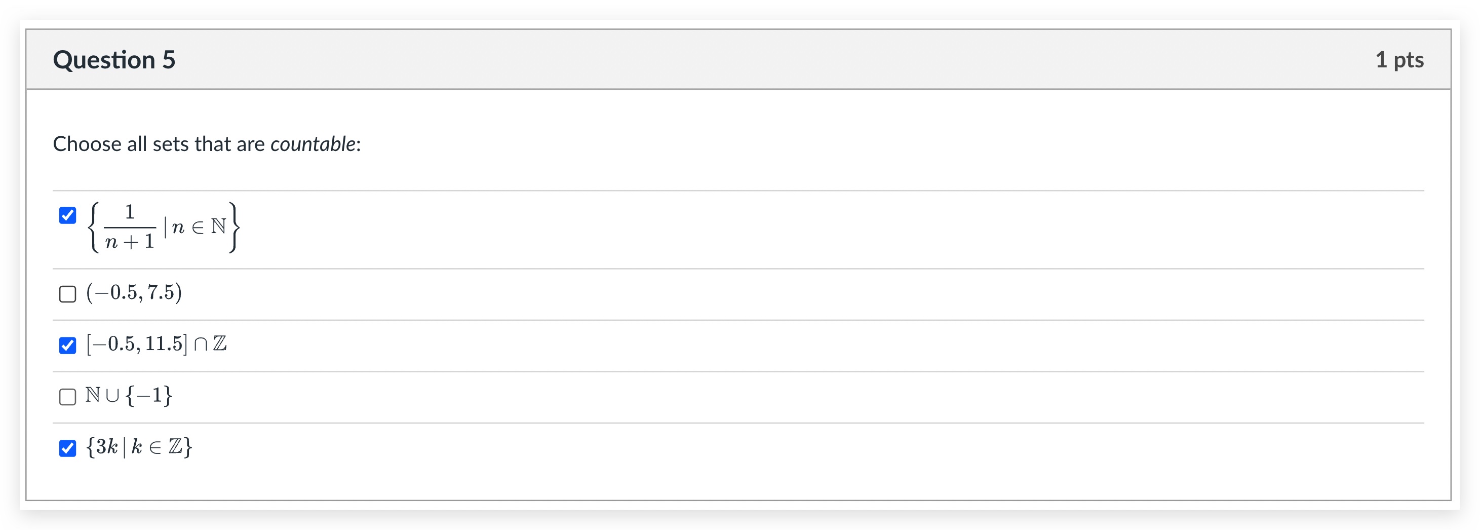 Solved Countable in this question means “A set that has the | Chegg.com