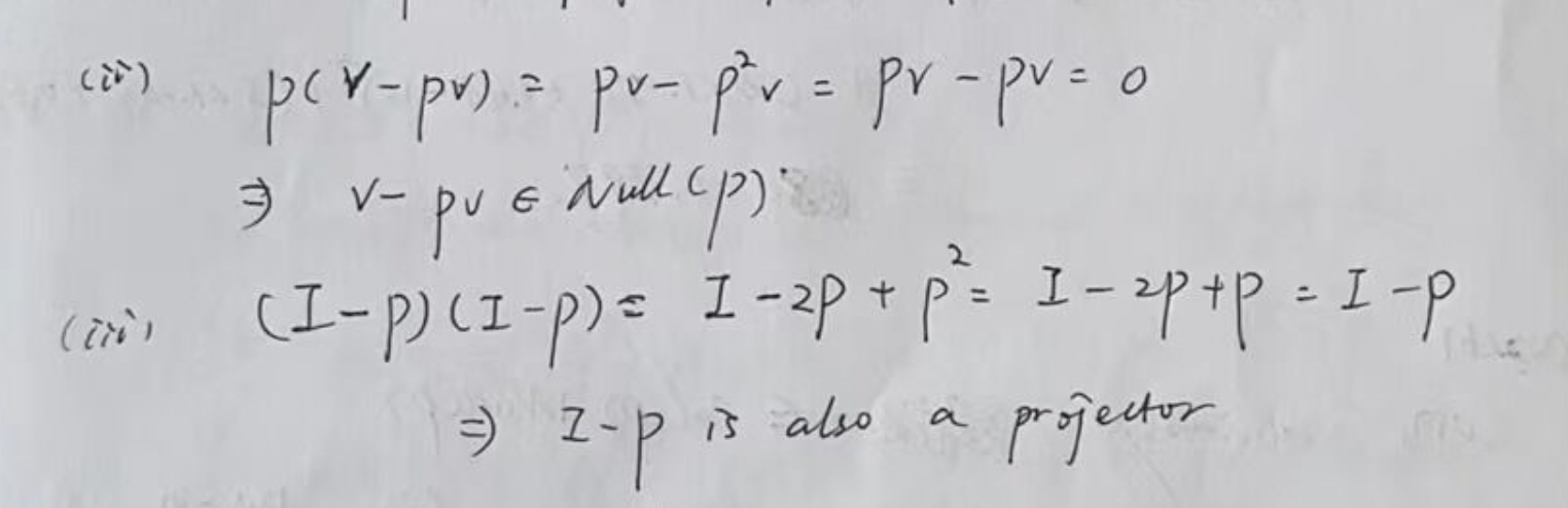 Solved A square matrix P e Rnxn is a projector if P2 = P. In | Chegg.com
