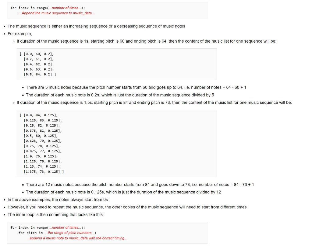 Solved def makeCrazyMusic(): global music_data | Chegg.com
