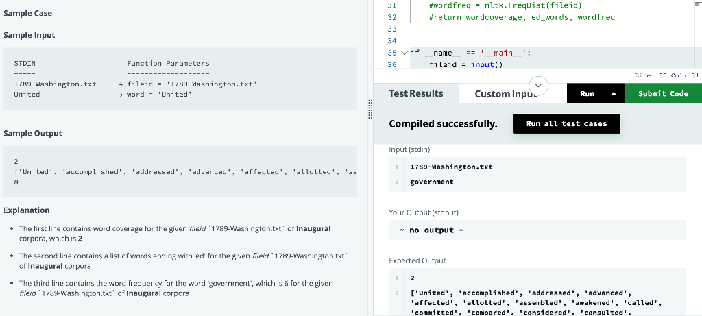 Solved NLP - Python - Accessing Text Corpora Python 3 • | Chegg.com