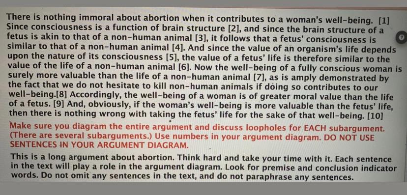 Solved Make sure you diagram the entire argument and | Chegg.com