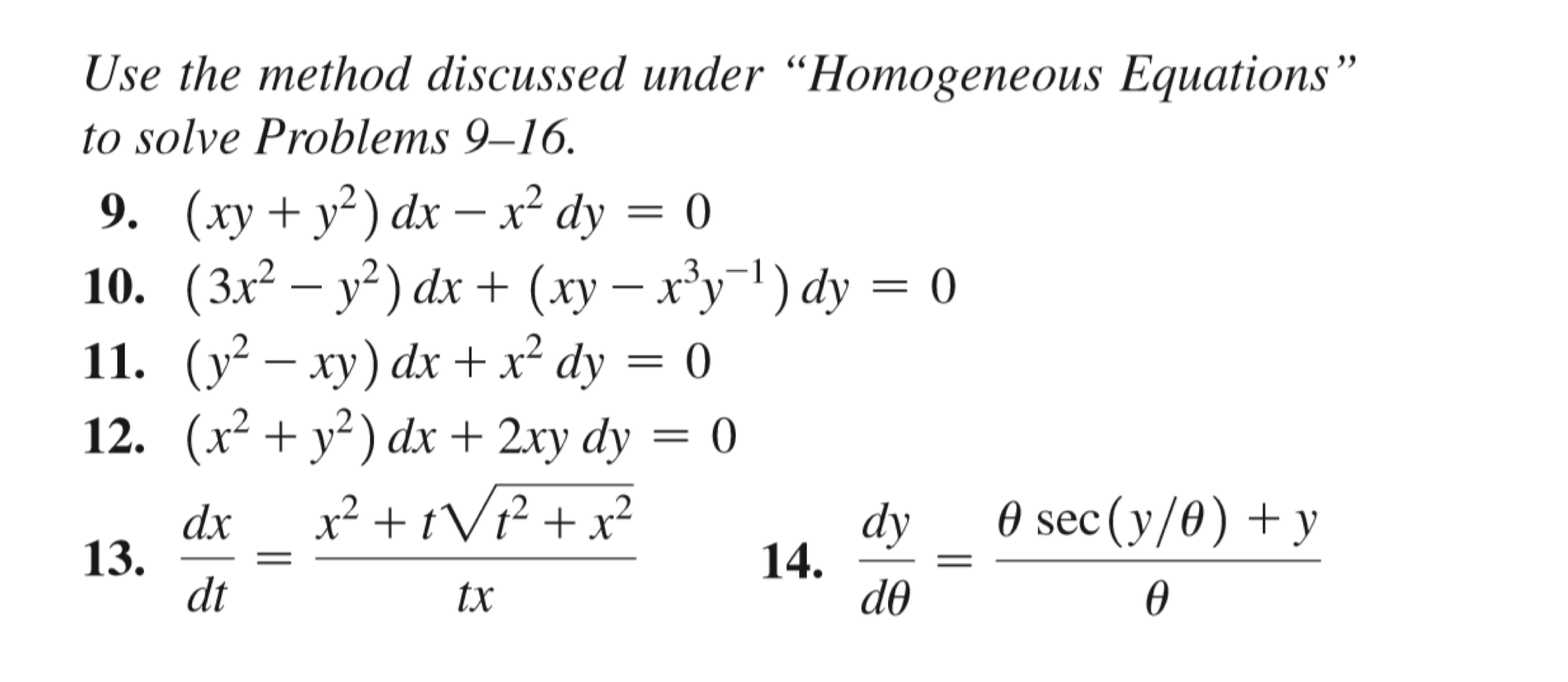 Solved Use the method discussed under "Homogeneous | Chegg.com