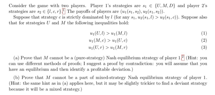 Solved Consider the game with two players. Player 1's | Chegg.com