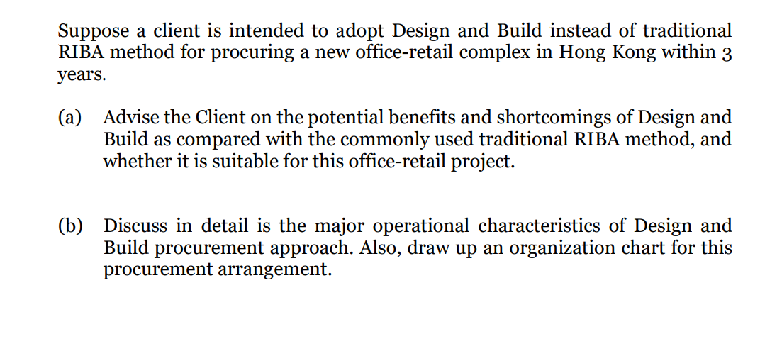 Solved Suppose a client is intended to adopt Design and | Chegg.com