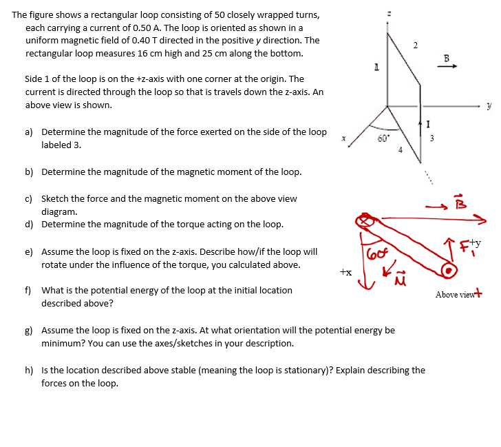 Solved The figure shows a rectangular loop consisting of 50 | Chegg.com