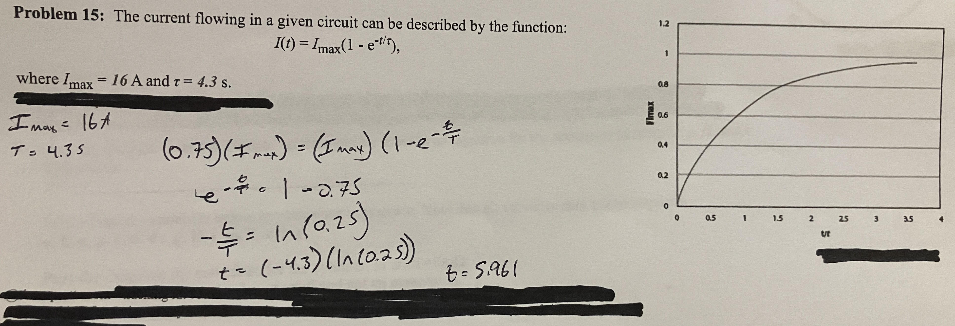Solved Problem 15: The current flowing in a given circuit | Chegg.com
