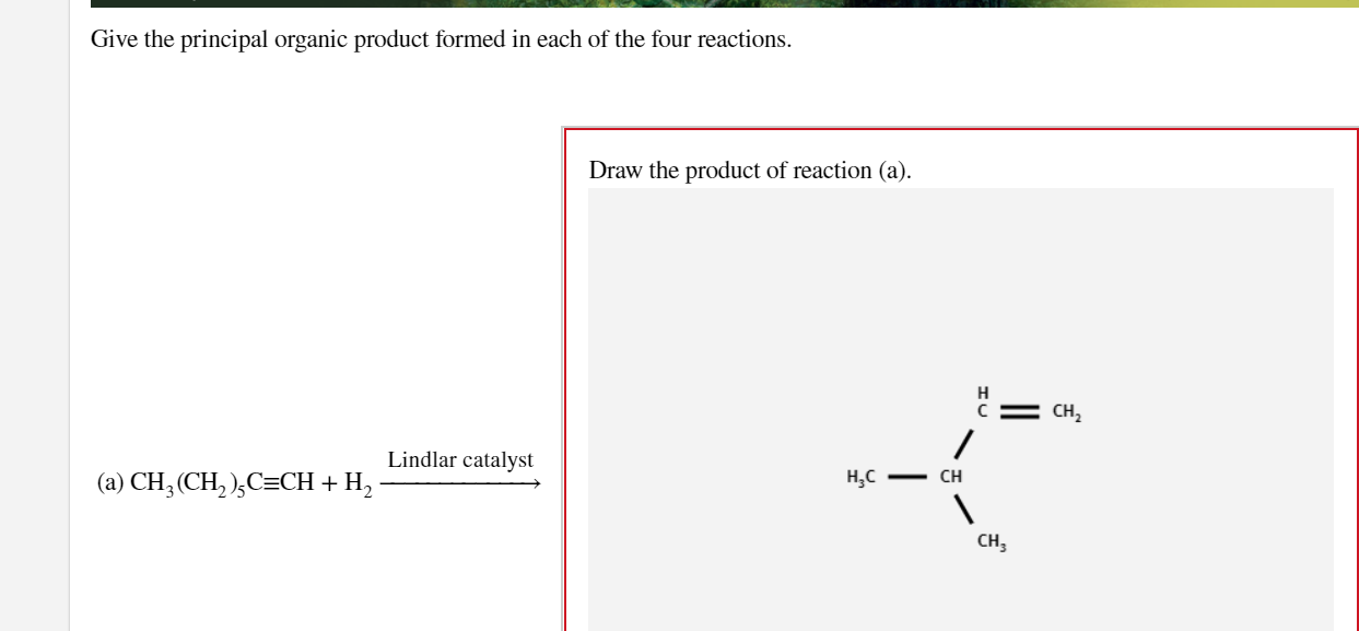 Solved Give the principal organic product formed in each of | Chegg.com