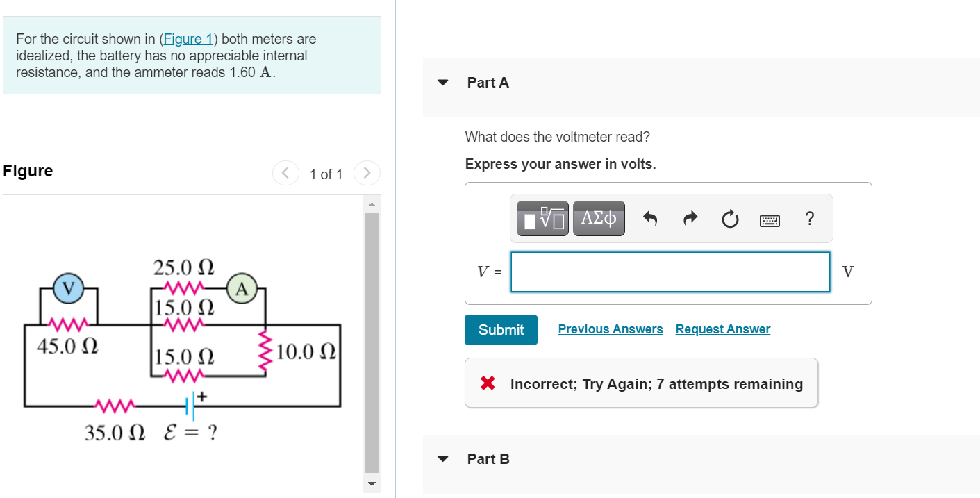 Solved For the circuit shown in (Figure 1) both meters are | Chegg.com