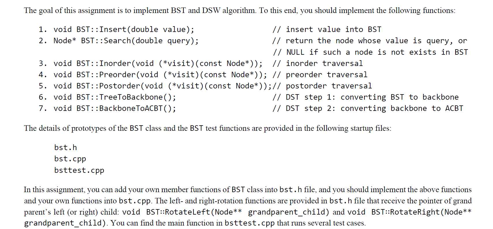 In c++ #ifndef __BST__ #define __BST__ #include | Chegg.com
