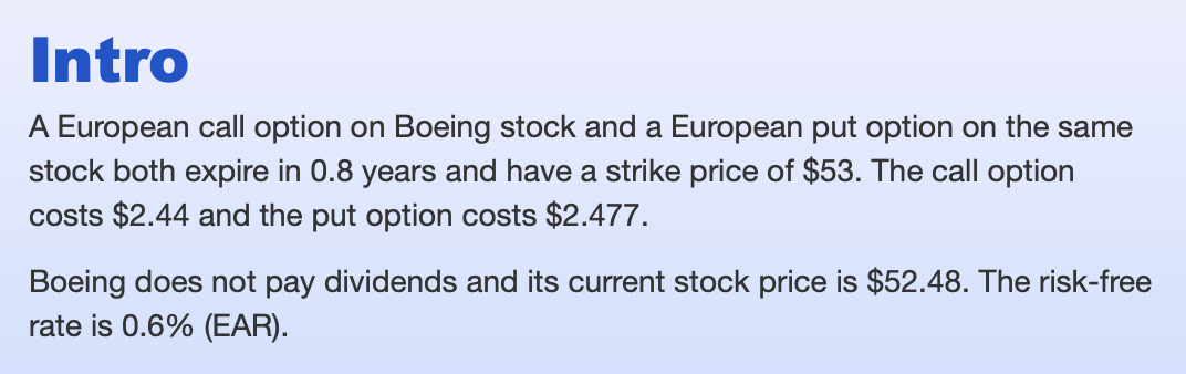 Solved A European call option on Boeing stock and a European | Chegg.com