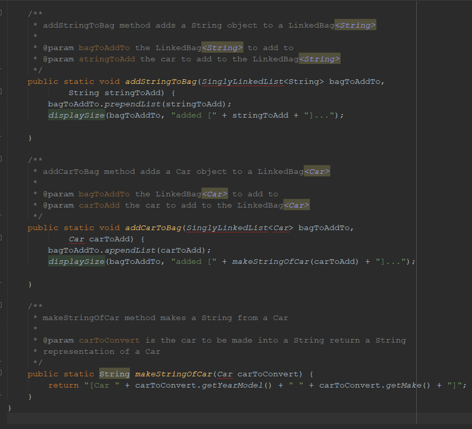 Solved Need help please! Writing these classes using generic | Chegg.com